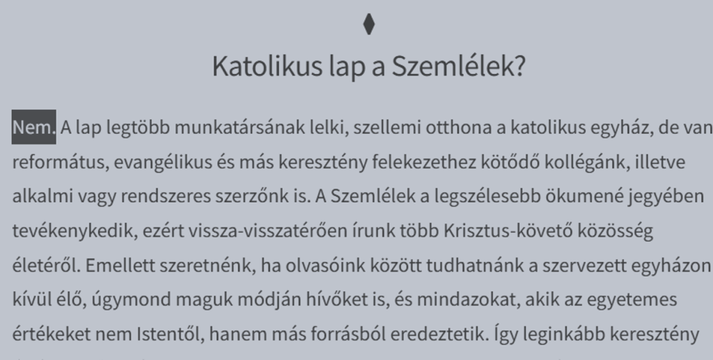 A püspökök alapíthatnak vállaltan „nemkatolikus” oldalt? Mit mond a ...